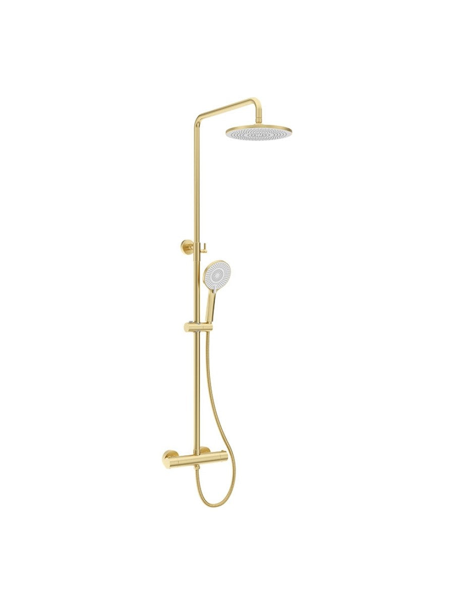 Alita Rain Thermostatic Shower Kit Brushed Gold – Clane Providers Kildare